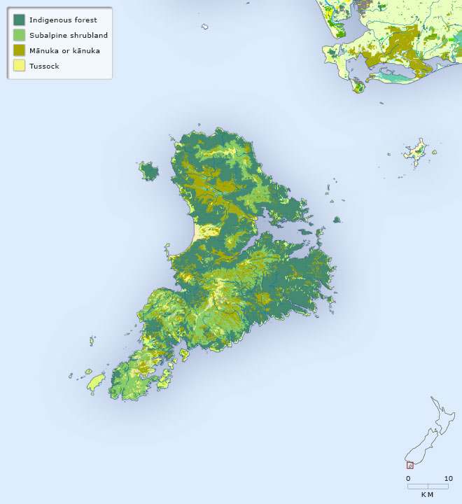 Stewart Island map | Stewart Island/Rakiura | Te Ara Encyclopedia of ...