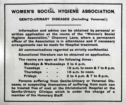 Social hygiene | Sexual health | Te Ara Encyclopedia of New Zealand