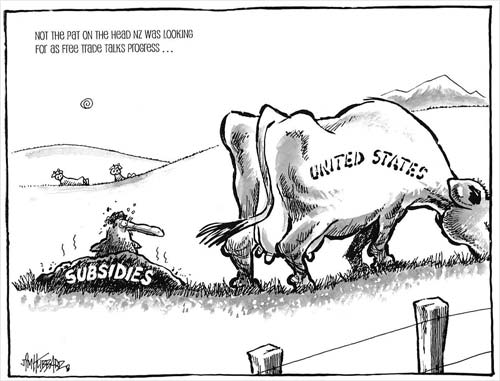 Free Trade Agreement Cartoon