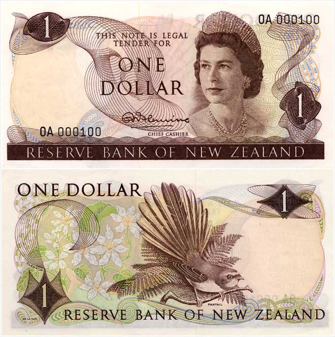 Third series of banknotes: $1 | Coins and banknotes | Te Ara ...