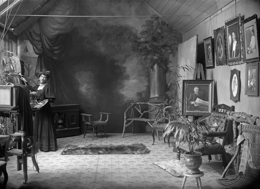 Nellie Ferner at Normanhurst studio | Ferner, Ellen Elizabeth ...